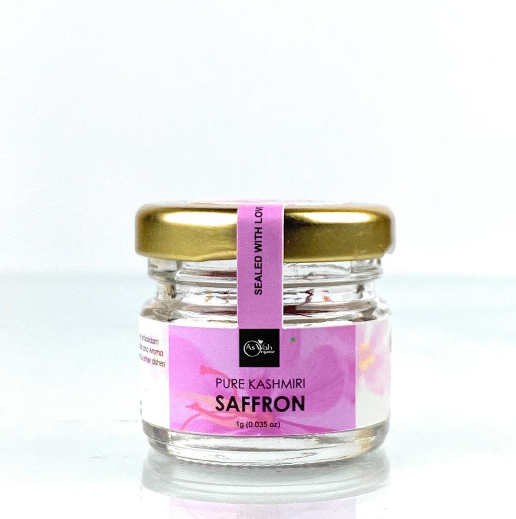 AsWah Organic Pure Kashmiri Saffron 1g - aswah